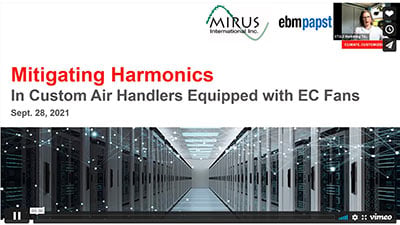 Mitigating Harmonics in Custom Air Handlers Equipped with EC Fans